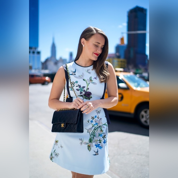 Ted Baker | Dresses | Ted Baker Sipnela Spring Meadow Bow Detail Dress ...